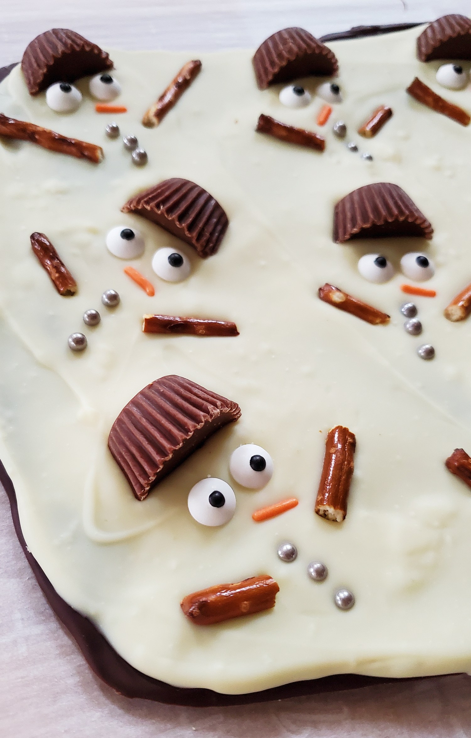 Melted Snowman Peppermint Bark | Mainstay Kitchen & Home