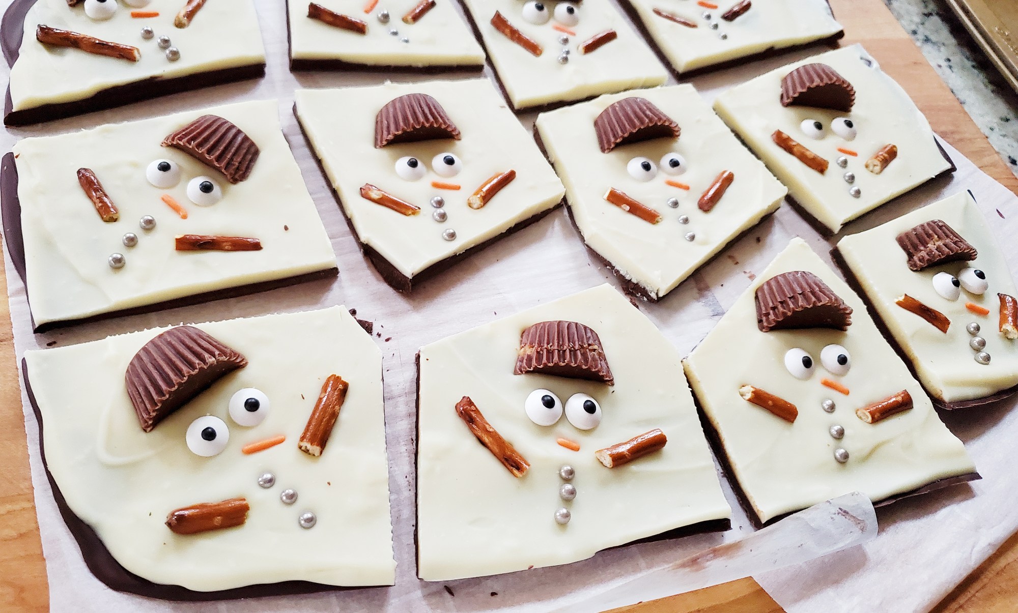 Melted Snowman Peppermint Bark | Mainstay Kitchen & Home