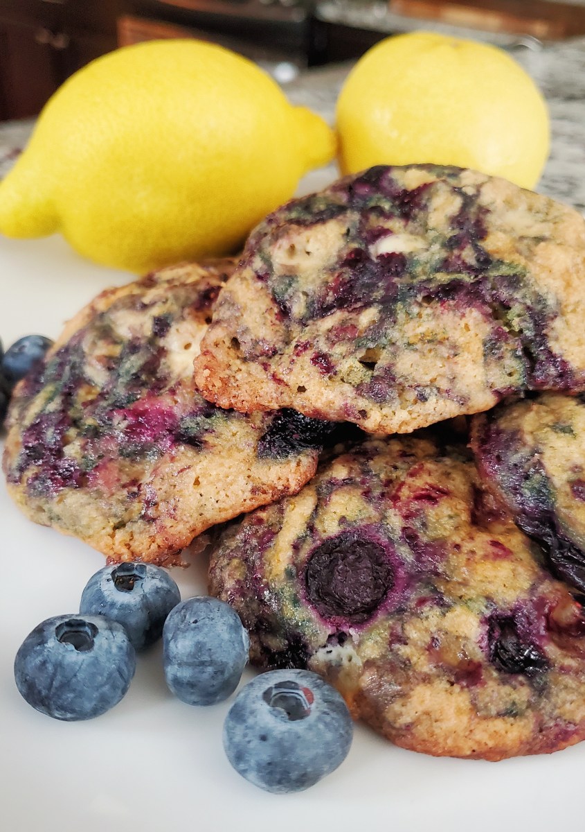 Soft Lemon Blueberry White Chocolate Chip Cookies | Mainstay Kitchen & Home